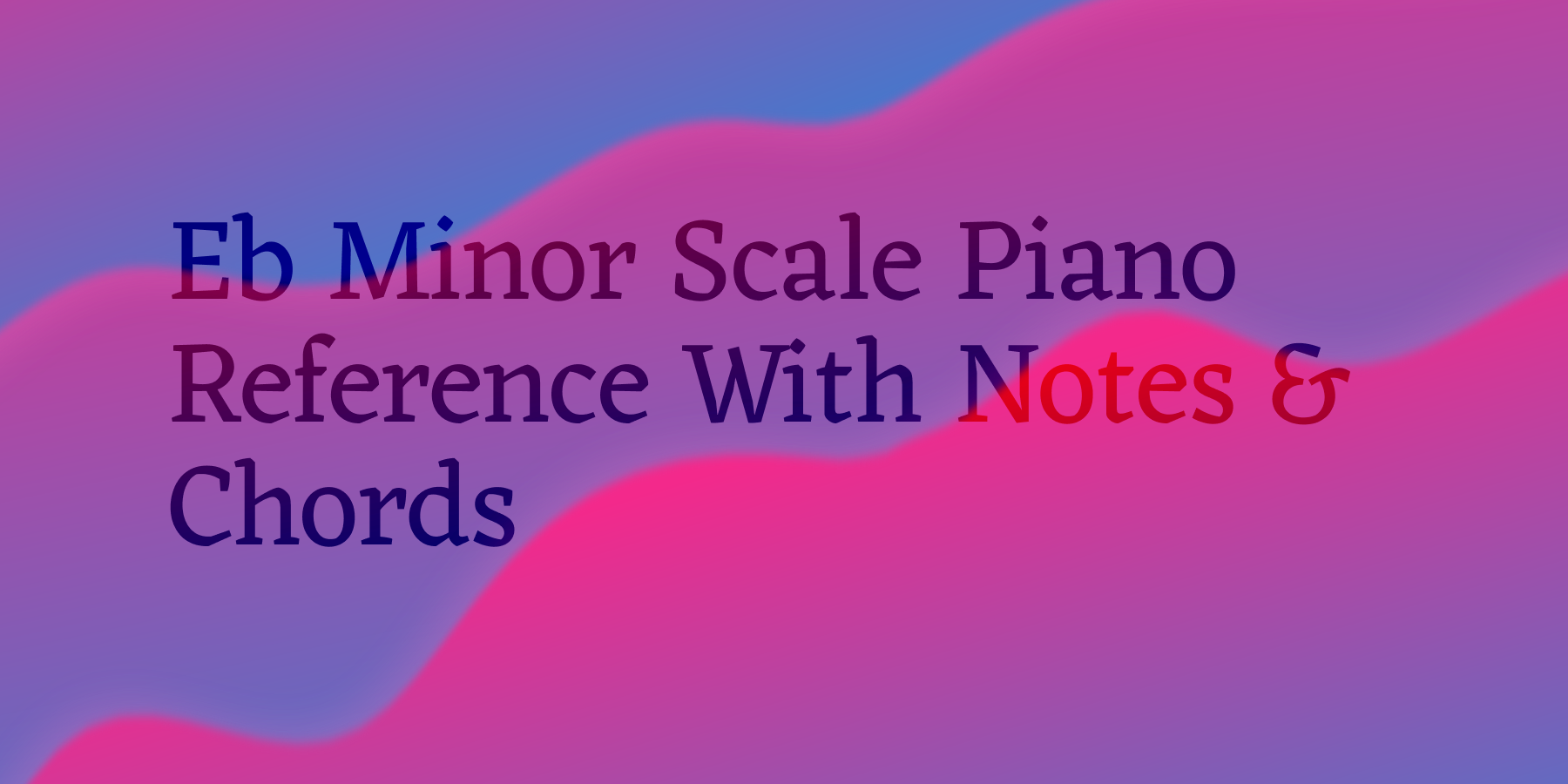 E Flat Minor Scale Chords Sheet And Chords Collection